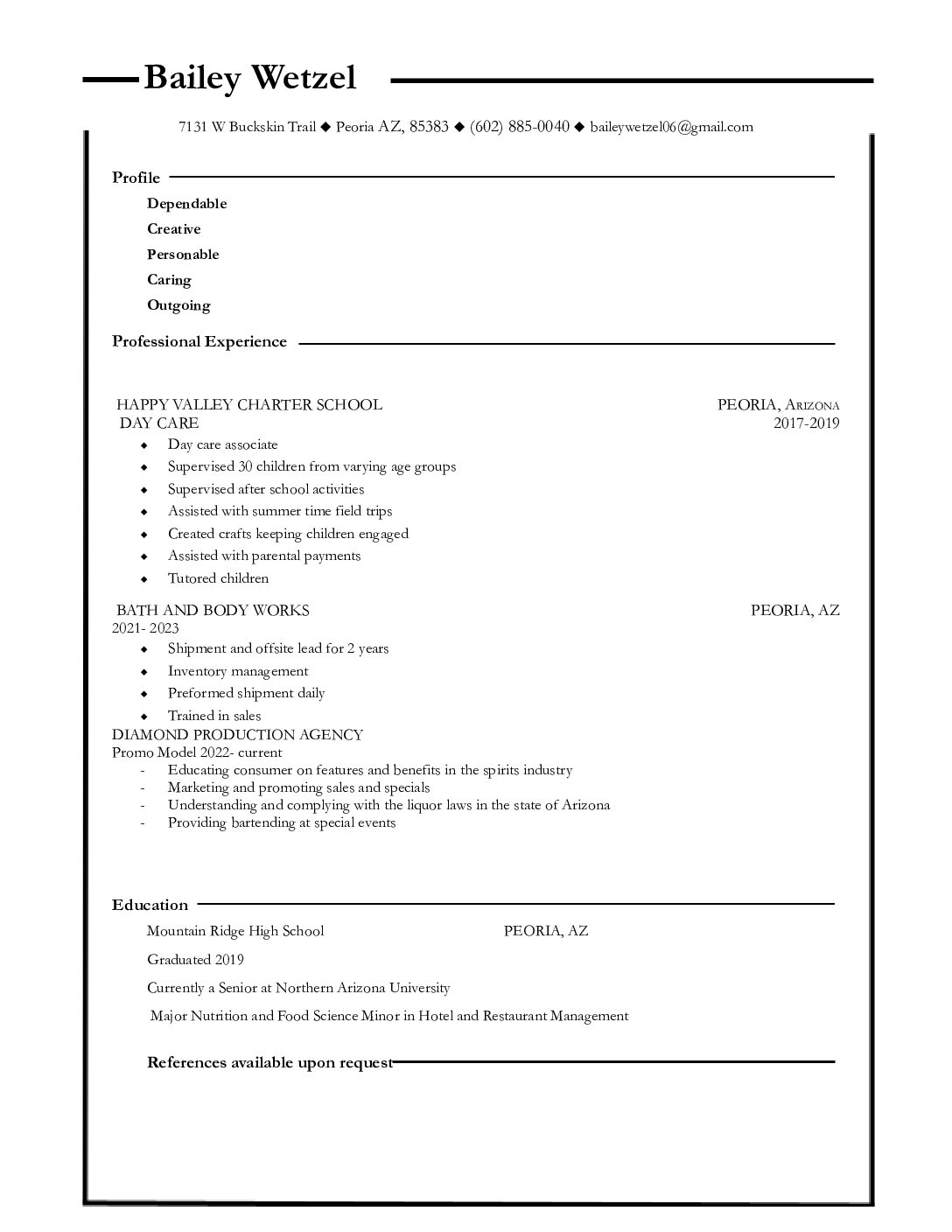 Bailey W. | Ace Models