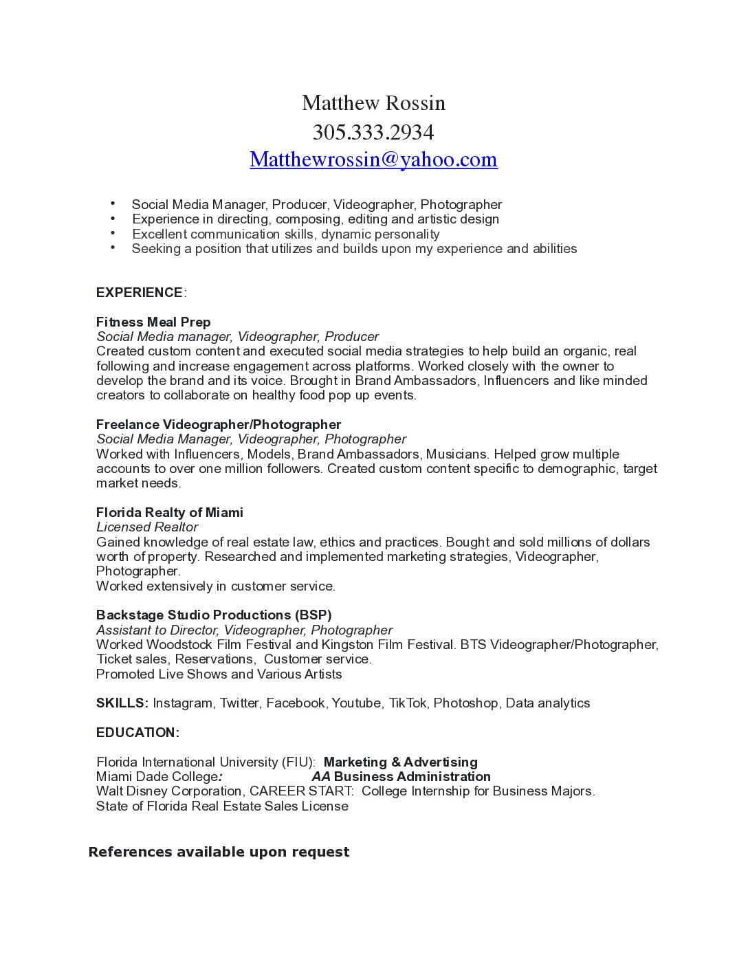 Matthew R. | Ace Models