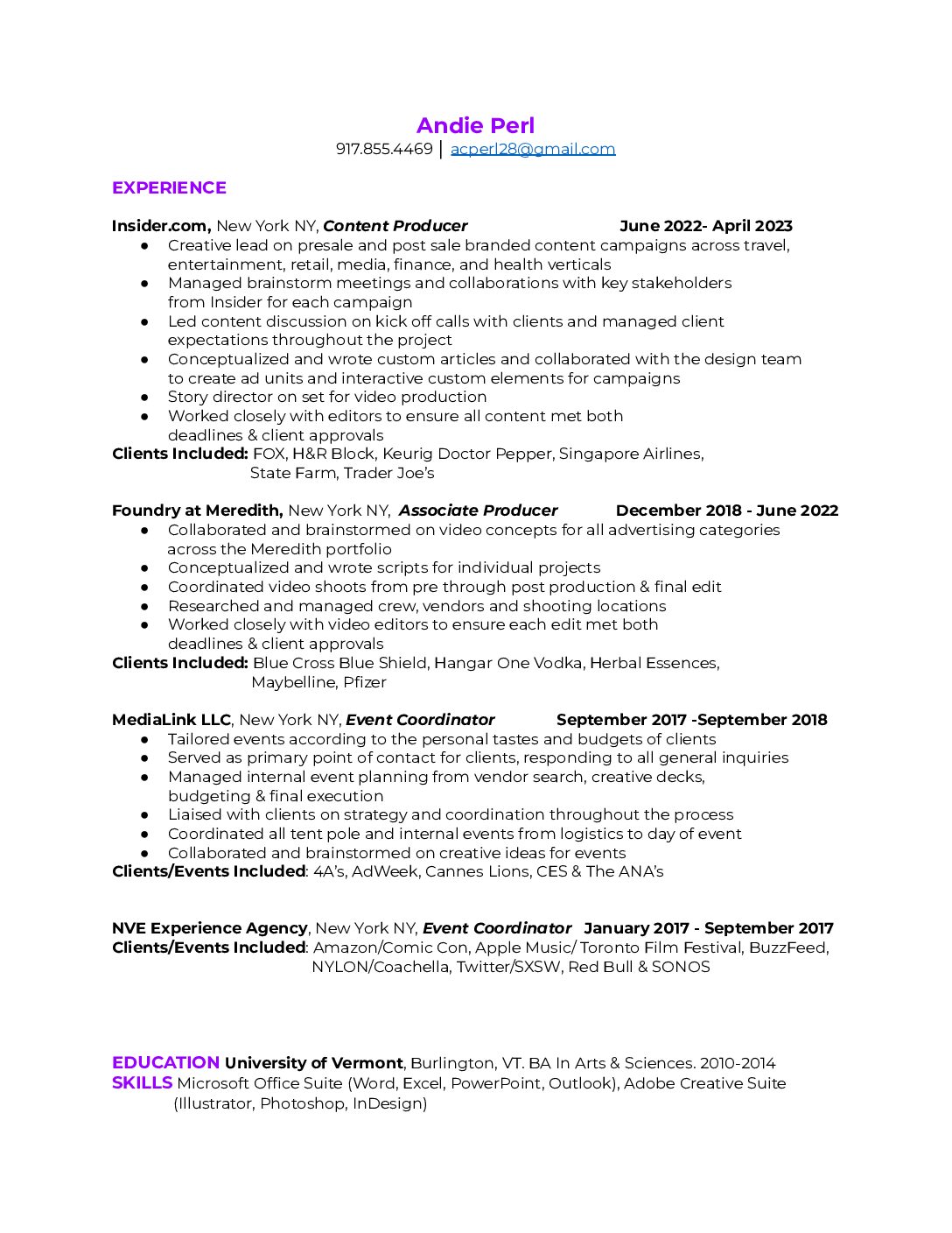 Andie P. | Ace Models