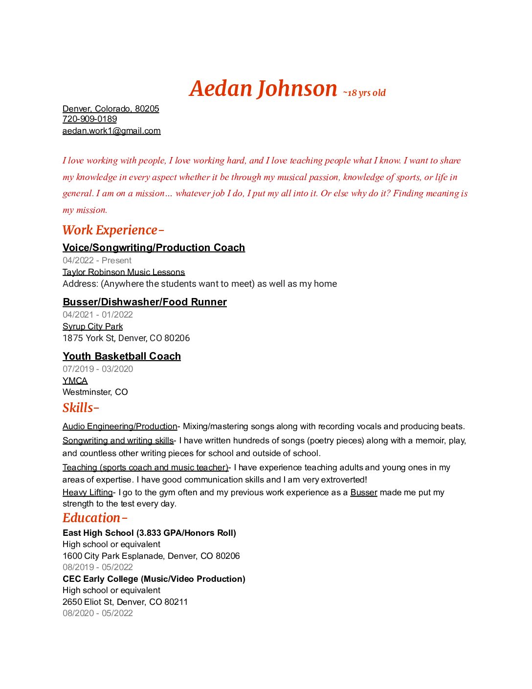 Aedan J. | Ace Models