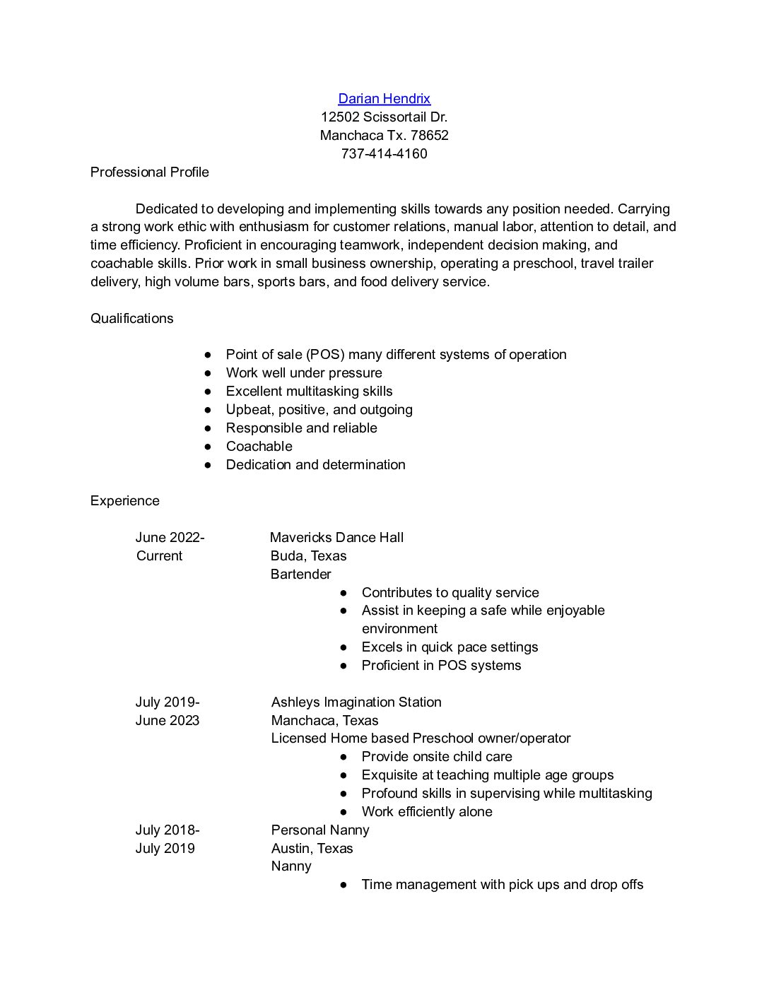 Darian H. | Ace Models