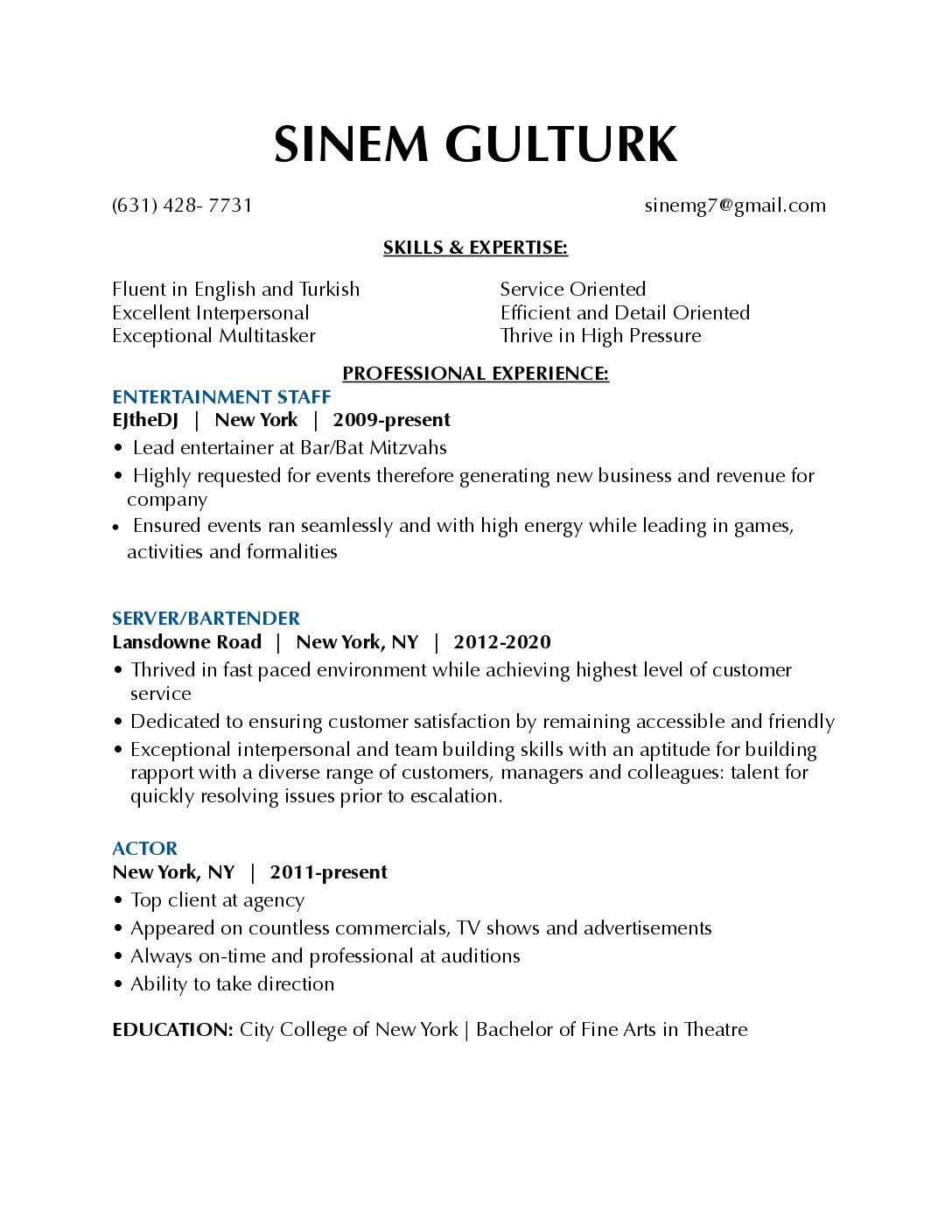 Sinem G. | Ace Models