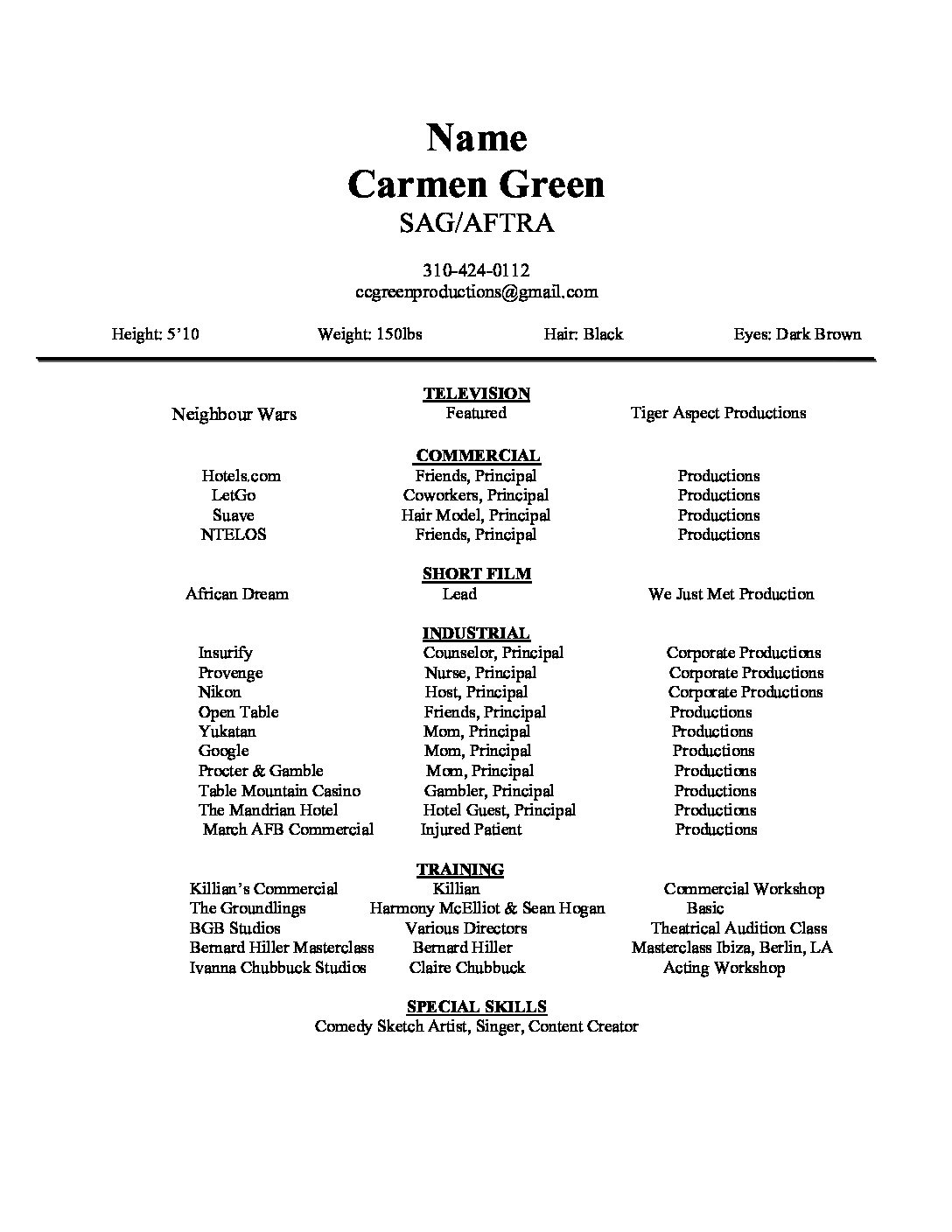 Carmen B. | Ace Models