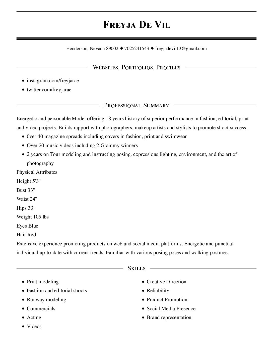 Freyja d. | Ace Models